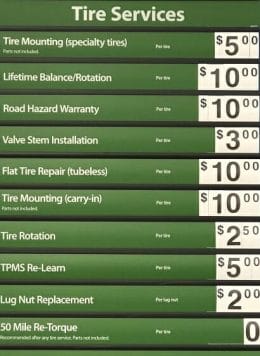 How Much Does Walmart Charge To Mount And Balance Tires